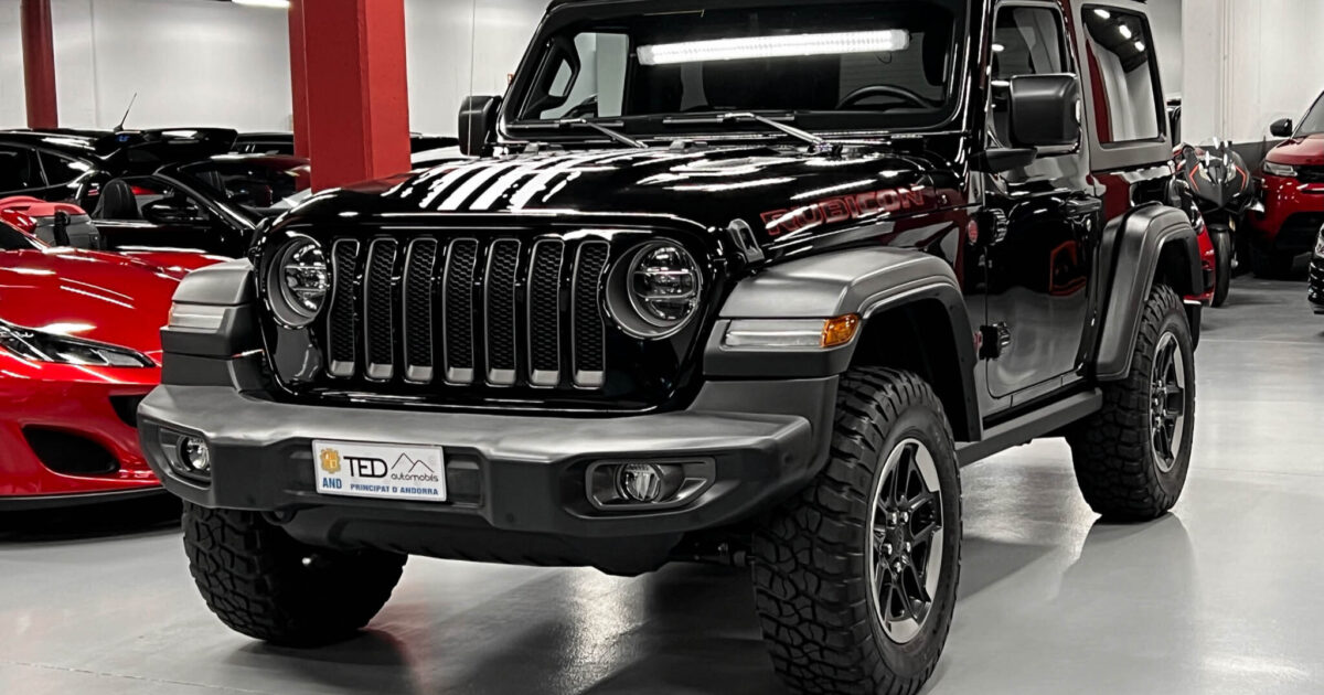 Cotxe d'ocasió Andorra - Jeep Wrangler JL Rubicon 272cv Negre - Ted ...