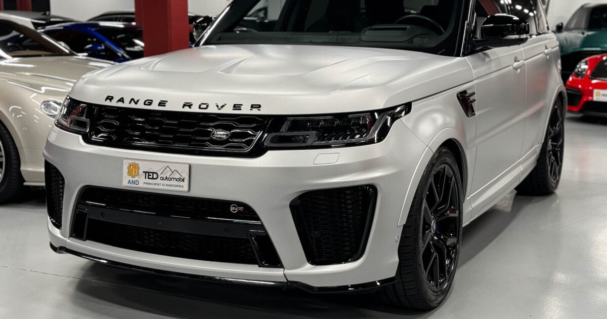 Cotxe d'ocasió Andorra - Land Rover Range Rover Sport SVR 575cv Gris ...