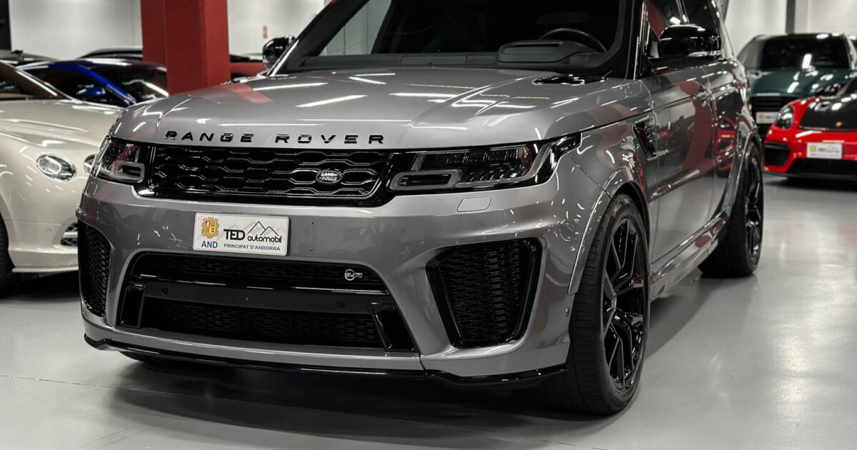 Cotxe d'ocasió Andorra - Land Rover Range Rover Sport SVR 575cv Gris ...