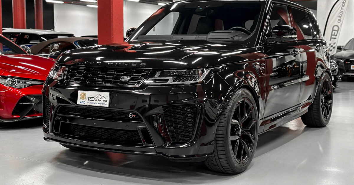 Cotxe d'ocasió Andorra - Land Rover Range Rover Sport SVR 575cv Negre ...
